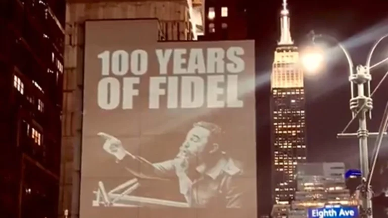 The People’s Forum Honors Fidel Castro’s Birthday With Illuminated ...